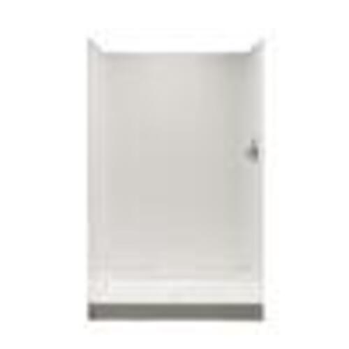 Mustee® Durawall 71"W x 41-1/2"D x 71-1/2"H White Shower Wall Surround ...