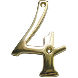 4" Brass Address Number 4 at Menards®