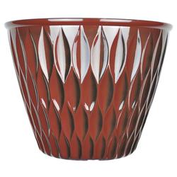 Master Garden™ 13" Plastic Red Carved Design Planter at Menards®