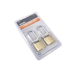 Tru-Bolt™ 4" Brass Long Shackle Padlock - 2 Pack at Menards®