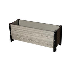 EverBloom 36" x 12" Trough Composite Elevated Garden Bed - Grey at Menards®