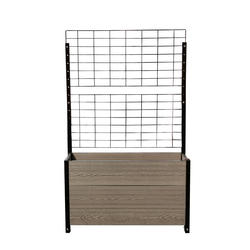 EverBloom Deep Trough Planter Grey with Trellis at Menards®