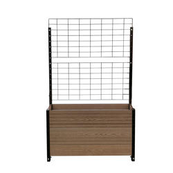 EverBloom Deep Trough Planter Brown with Trellis at Menards®