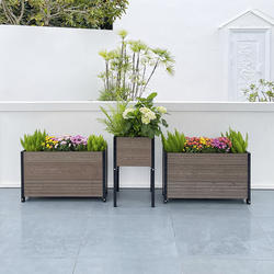 EverBloom 3 Planter Bundle Brown Corner & Trough at Menards®