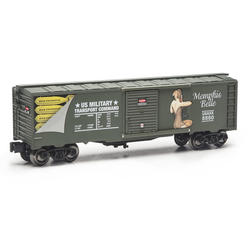 4-Piece O Gauge Memphis Belle Commemorative Military Boxcar Dealer Pack ...