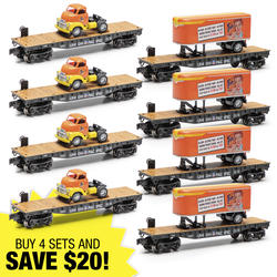 8-Piece 10-1/2" O Gauge Union Pacific Flatcar with 1954 GMC® Tide ...