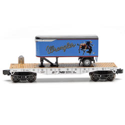 2-Piece 10-1/2" O Gauge Norfolk Southen Flatcar with 1954 GMC® Wrangler ...