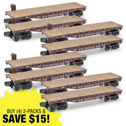 8-Piece 10-1/2" Pennsylvania Flatcar Dealer Pack at Menards®