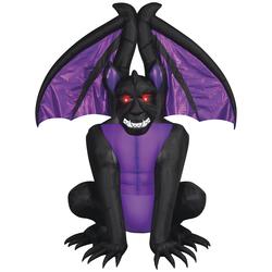 Pumpkin Hollow™ 8'11" Lighted Guarding Gargoyle Halloween Inflatable at ...