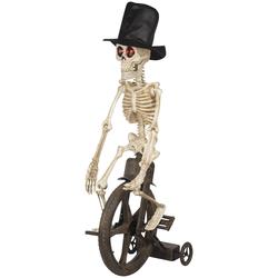Pumpkin Hollow™ 3'6" Animated Skeleton on a Bike Halloween Décor with ...
