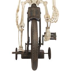 Pumpkin Hollow™ 3'6" Animated Skeleton on a Bike Halloween Décor with ...