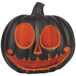 Pumpkin Hollow™ 9" LED Smiling Black Jack-O'-Lantern Halloween Blow ...