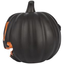 Pumpkin Hollow™ 9" LED Smiling Black Jack-O'-Lantern Halloween Blow ...
