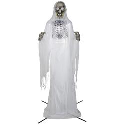 Pumpkin Hollow™ 12' LED Animated Skeleton Ghoul Wearing Shroud ...