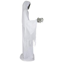 Pumpkin Hollow™ 12' LED Animated Skeleton Ghoul Wearing Shroud ...
