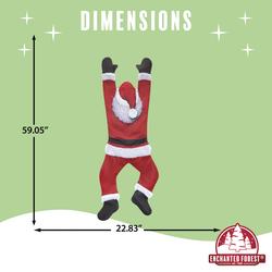 Enchanted Forest® 4'11" Roof-Hanging Santa at Menards®