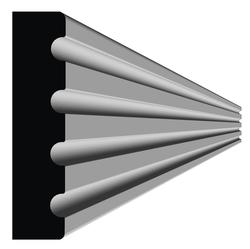 1760 Millwork Victorian 3/4 x 3-1/4 x 10' English Chestnut White Oak ...