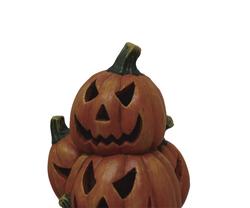 Pumpkin Hollow™ 15" LED Tower of Spooky Jack-O'-Lanterns Halloween ...