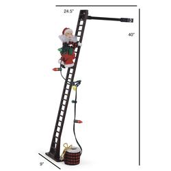 Mr. Christmas® 3'5" Buffalo Check Climbing Santa with Sound at Menards®