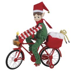 Mr. Christmas® 12" Animated Cycling Elf at Menards®