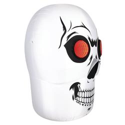 Pumpkin Hollow™ 5' LED Infinity Mirror Skull Halloween Inflatable at ...