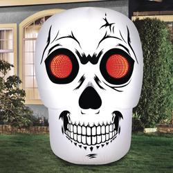 Pumpkin Hollow™ 5' LED Infinity Mirror Skull Halloween Inflatable at ...