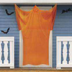 Pumpkin Hollow™ 7' LED Orange Hanging Ghost Halloween Décor at Menards®