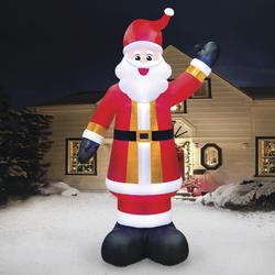 Enchanted Forest® 20' LED Giant Santa Christmas Inflatable at Menards®
