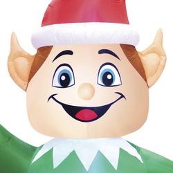 Enchanted Forest® 20' LED Giant Christmas Elf Inflatable at Menards®