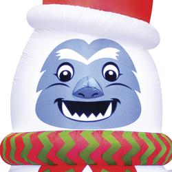 Enchanted Forest® 20' LED Giant Yeti with Santa Hat Christmas ...