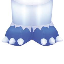 Enchanted Forest® 20' LED Giant Yeti with Santa Hat Christmas ...