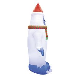 Enchanted Forest® 20' LED Giant Yeti with Santa Hat Christmas ...