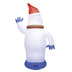 Enchanted Forest® 20' LED Giant Yeti with Santa Hat Christmas ...