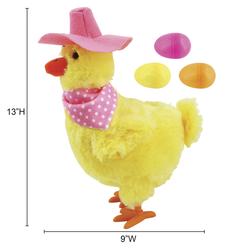 Occasions 11.5" Musical Eggs-Dropping Easter Chicken Animated Plush at ...