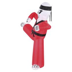 Pumpkin Hollow™ 6'6" Kung Fu Skeleton Inflatable at Menards®