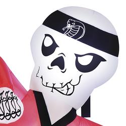 Pumpkin Hollow™ 6'6" Kung Fu Skeleton Inflatable at Menards®