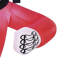 Pumpkin Hollow™ 6'6" Kung Fu Skeleton Inflatable at Menards®