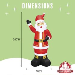 Enchanted Forest® 20' LED Giant Santa Waving Inflatable at Menards®