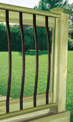 32" Black Arch Aluminum Spindle at Menards®