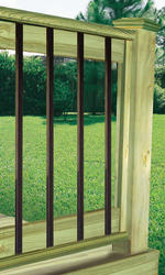 32" Black Rectangle Aluminum Spindle at Menards®