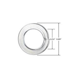 Grip Fast® 1/4" Grade 2 Zinc Split Lock Washer - 30 Count at Menards®