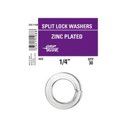Grip Fast® 1/4" Grade 2 Zinc Split Lock Washer - 30 Count at Menards®