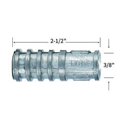 Grip Fast® 3/8" x 2-1/2" Zinc Long Lag Shield - 8 Count at Menards®