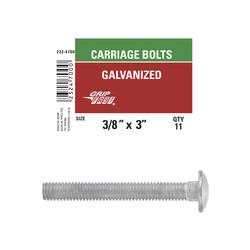 Grip Fast® 3/8"-16 x 3" Hot-Dipped Galvanized Grade 2 Carriage Bolts ...