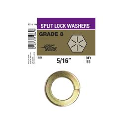 Grip Fast® 5/16" Grade 8 Yellow Zinc Split Lock Washers - 55 Count at ...