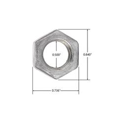 Grip Fast® 1/2"-13 Hot-Dipped Galvanized Grade 2 Coarse Thread Hex Nut ...