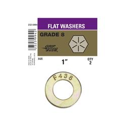 Grip Fast® 1" Grade 8 Zinc Flat Washer - 2 Count at Menards®