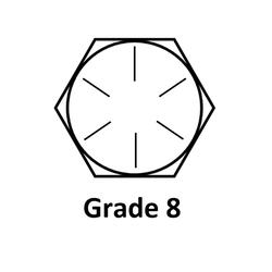 Grip Fast® 5/8"-11 x 2-1/2" Zinc Grade 8 Hex Bolt - 2 Count at Menards®