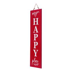 Enchanted Garden™ 3'4" "My Happy Place" Porch Sign Outdoor Wall Art at ...
