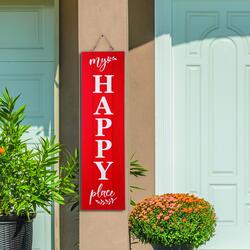 Enchanted Garden™ 3'4" "My Happy Place" Porch Sign Outdoor Wall Art at ...